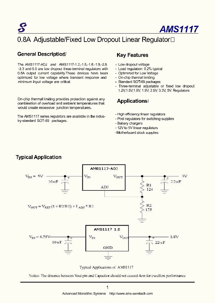AMS1117-12_4352860.PDF Datasheet Download --- IC-ON-LINE
